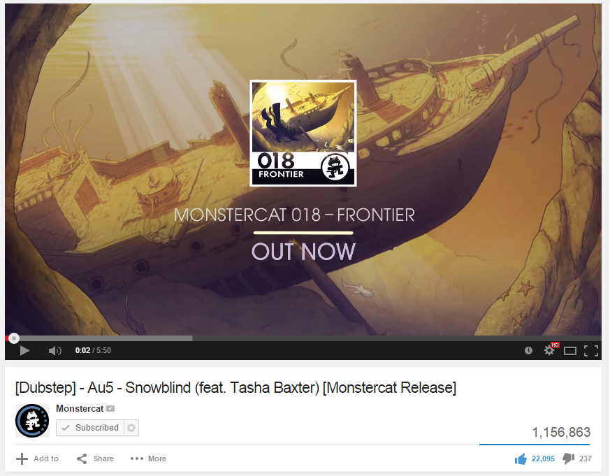 snowblind has an 018 advertisement at the beginning : r/Monstercat