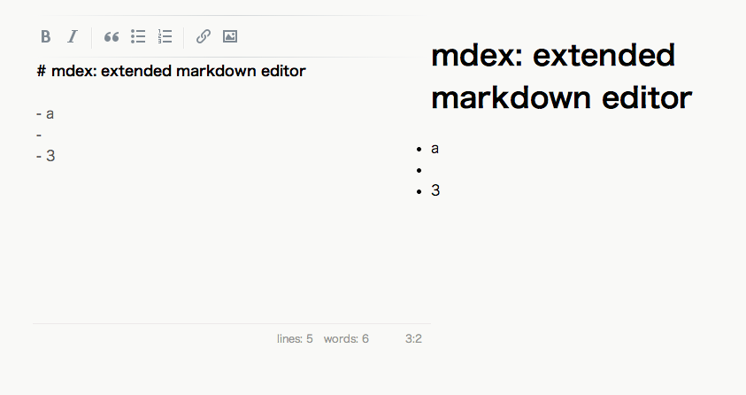 GitHub - mizchi/mdex-editor