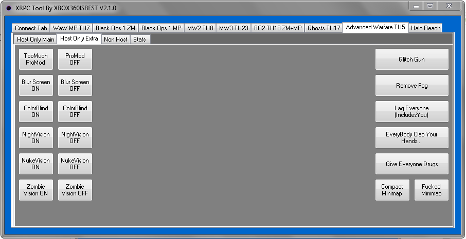 Tools - XBOX360lSBEST's XRPC Tool | TU17 | All Client Stats | Page 14 | Se7enSins Gaming Community
