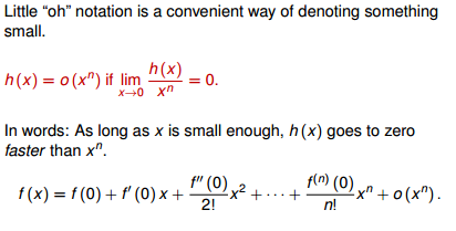 Solved Little ''oh'' notation is a convenient way of | Chegg.com