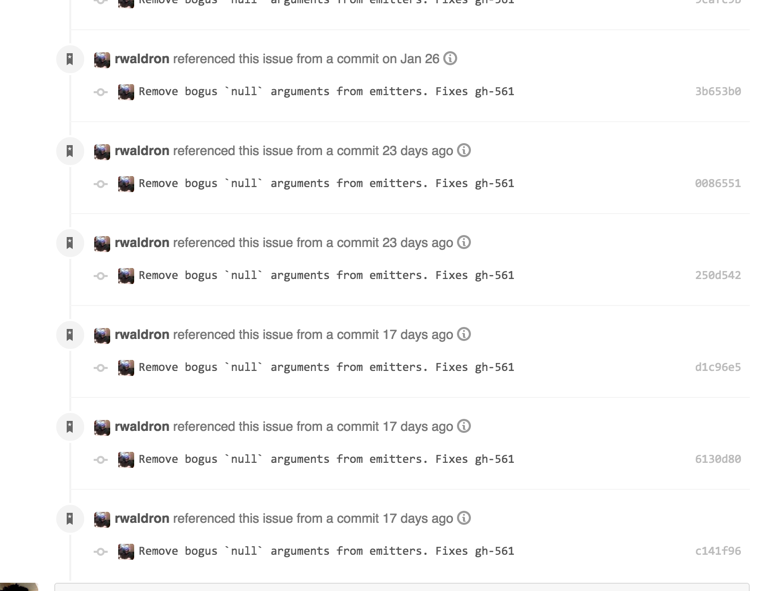 Remove bogus `null` arguments from emit(event, ...args) · Issue #561 · rwaldron/johnny-five · GitHub