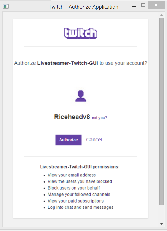 Authentication Failed when trying to authorize · Issue #73 · streamlink/streamlink-twitch-gui ...