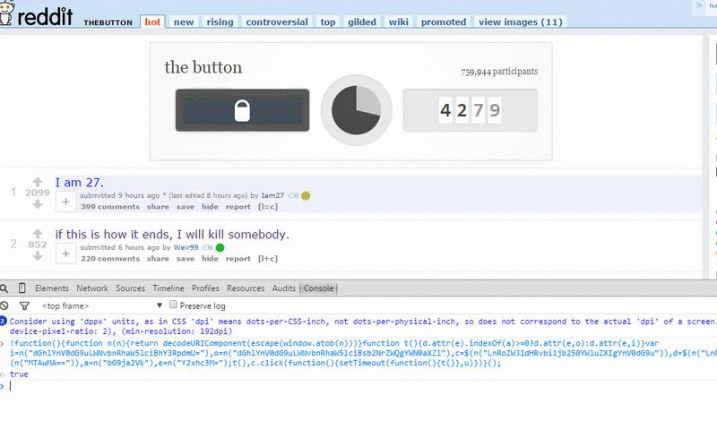 HOW TO PRESS THE BUTTON MORE THAN ONCE