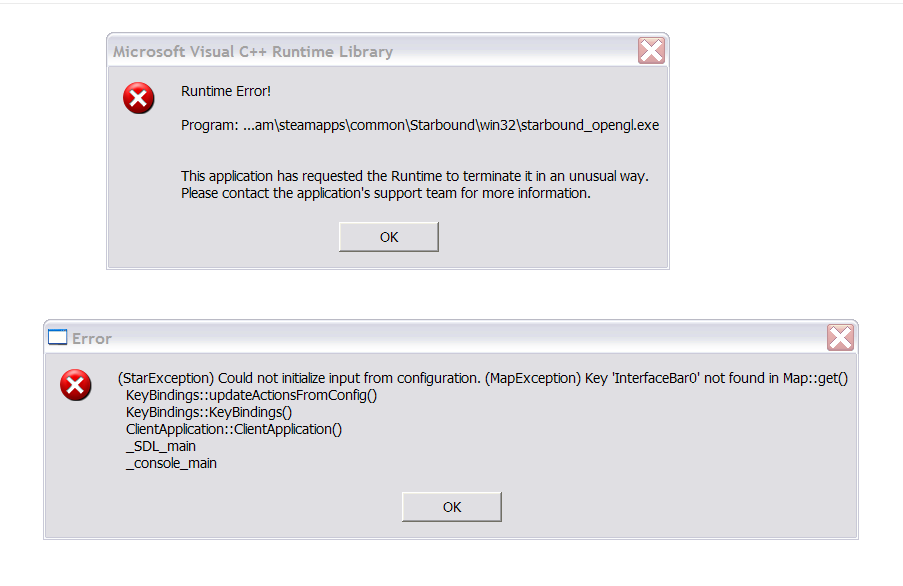 Closed - Starbound crashes before even the Chucklefish logo appears! | Chucklefish Forums
