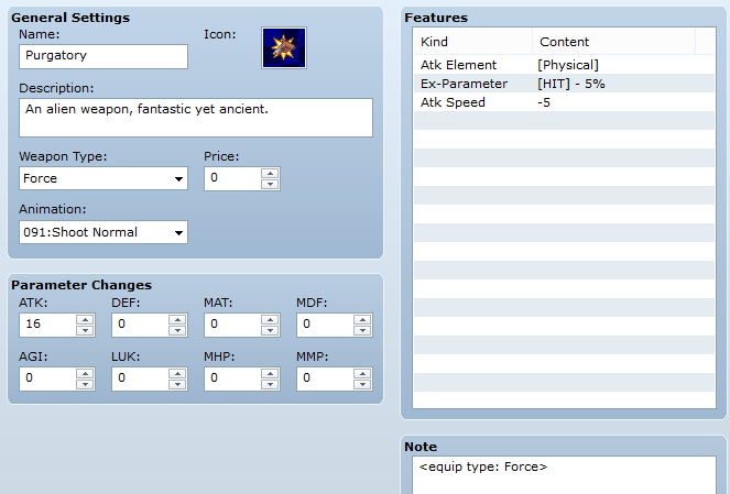 Strange problem with Yanfly Ace Equip Engine | RPG Maker Forums