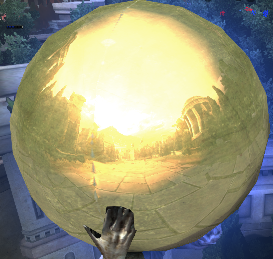 The reflection on this tower orb(and all tower orbs) reflects something that isn't actually ...