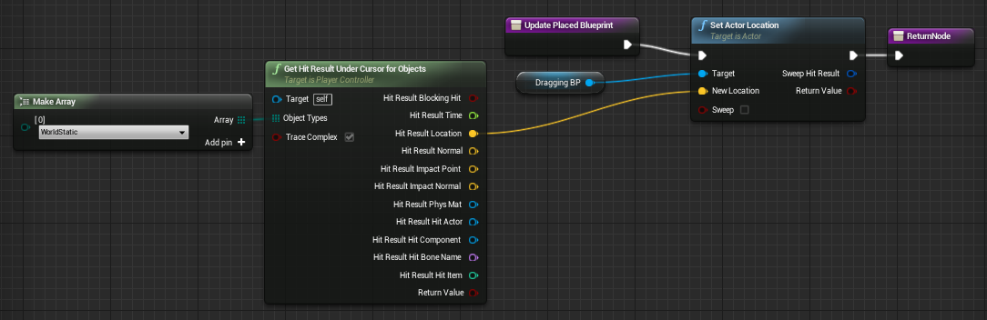 Object That Follows Mouse Position How To Properly Do It With Bp Blueprint Visual Scripting