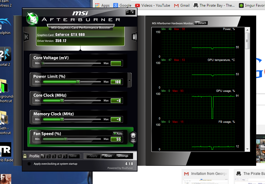 I Get 90 GPU Usage When Idle In MSI Afterburner Please Help R I Get 90 GPU Usage When Idle In MSI Afterburner Please Help R