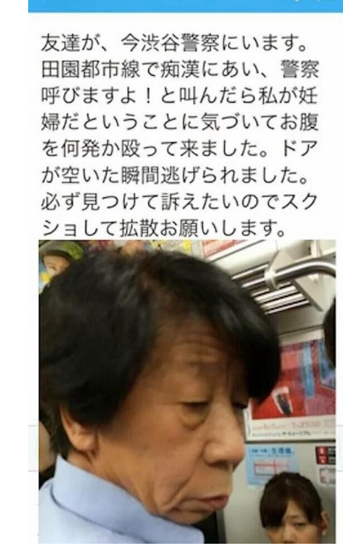 田園都市線で痴漢行為をし妊婦さんのお腹を殴った犯人の画像、みかけたら通報お願いします にきいた重力奏法にゃんこのブログ 楽天ブログ