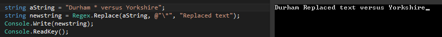 C Find And Replace Asterisk From A String Using Regex Stack Overflow
