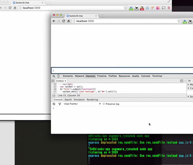 Try the Express4 and Socket.io1 tutorials | 9to5Tutorial