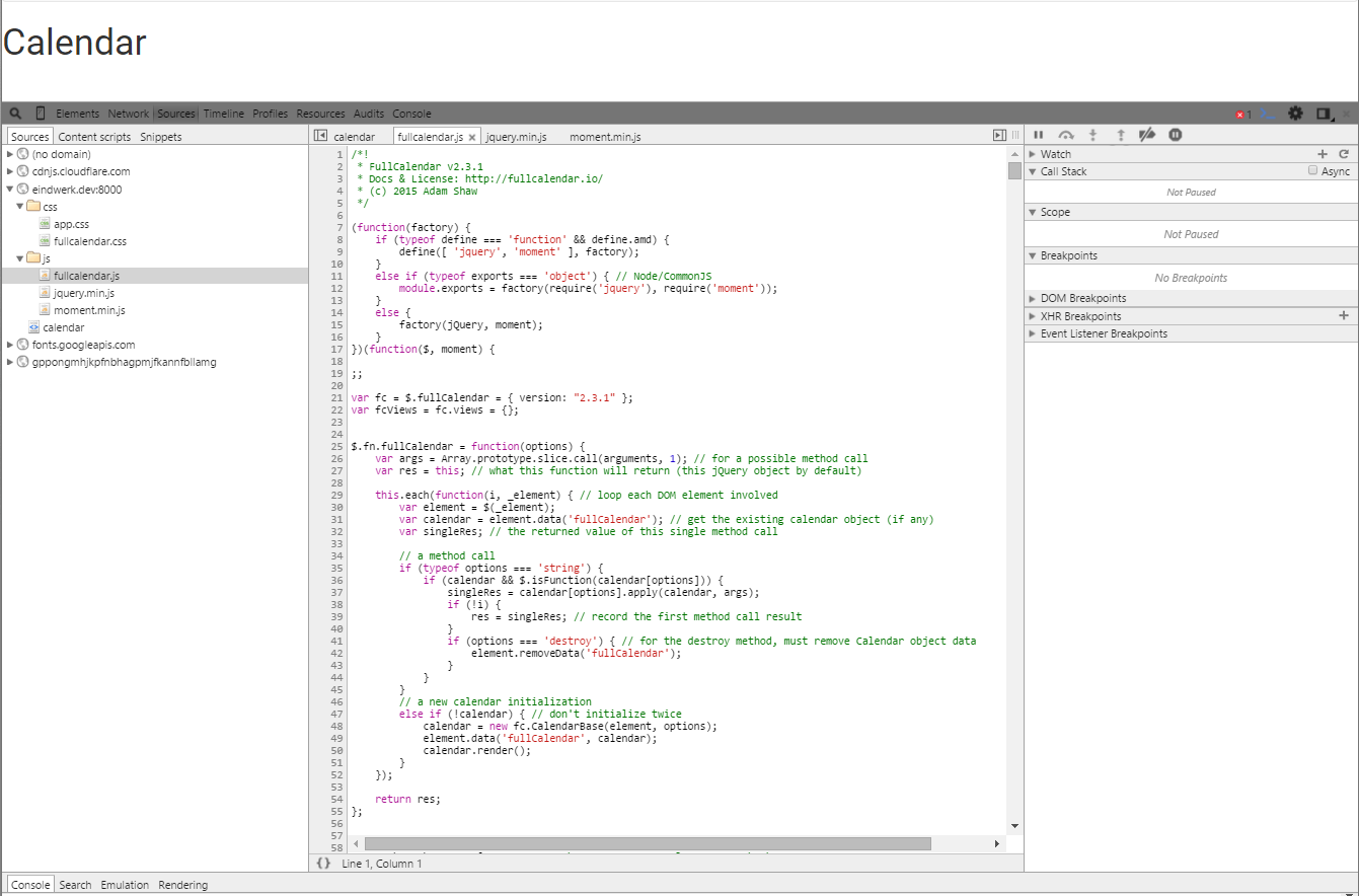 Javascript Uncaught Typeerror Fullcalendar Is Not A Function In Laravel 5 Stack Overflow
