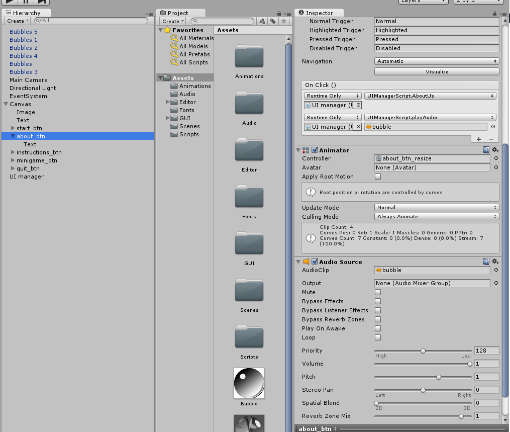 Play Sound When Button Is Clicked Help Please Unity Engine Unity
