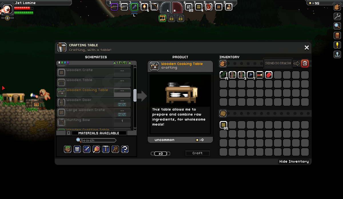 Crafting menu inventory [Pictures] | Chucklefish Forums