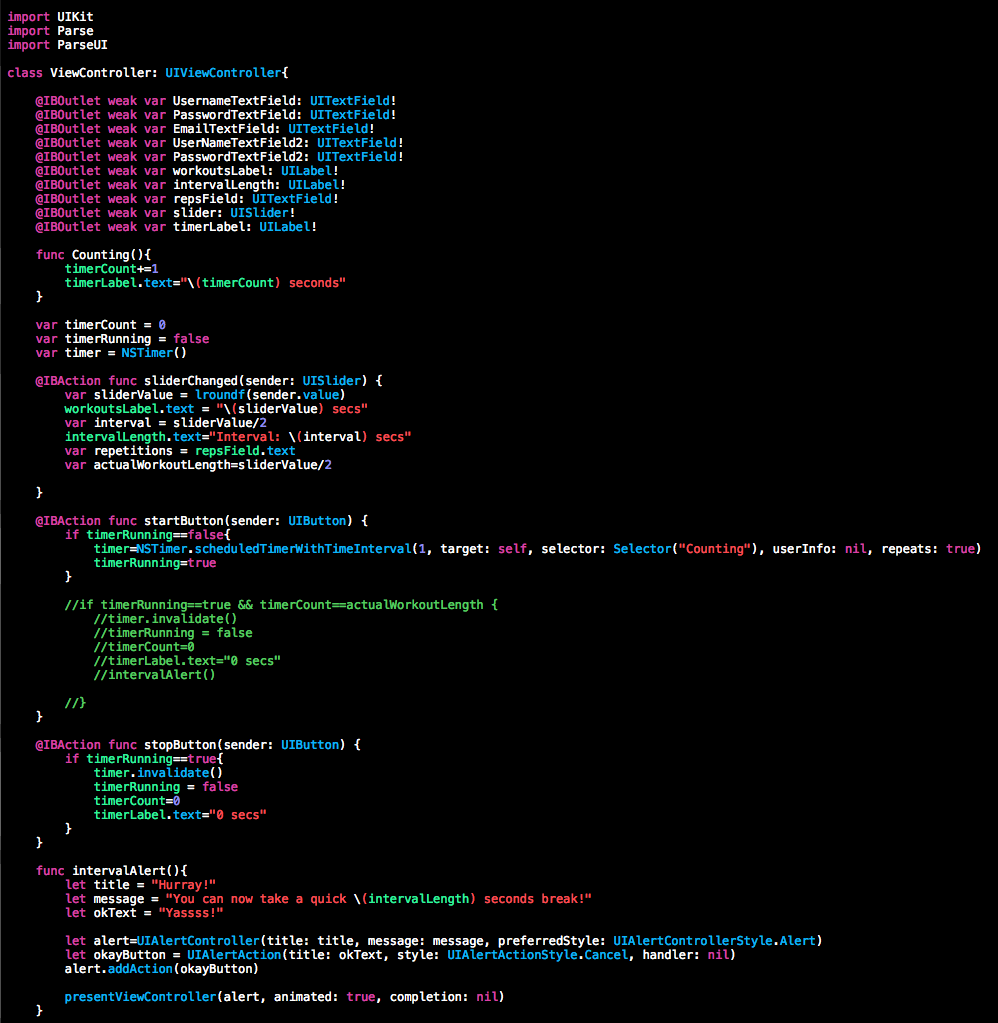 Ios Cant Use Variable Inside Of An Ibaction Outside Of It Stack Overflow