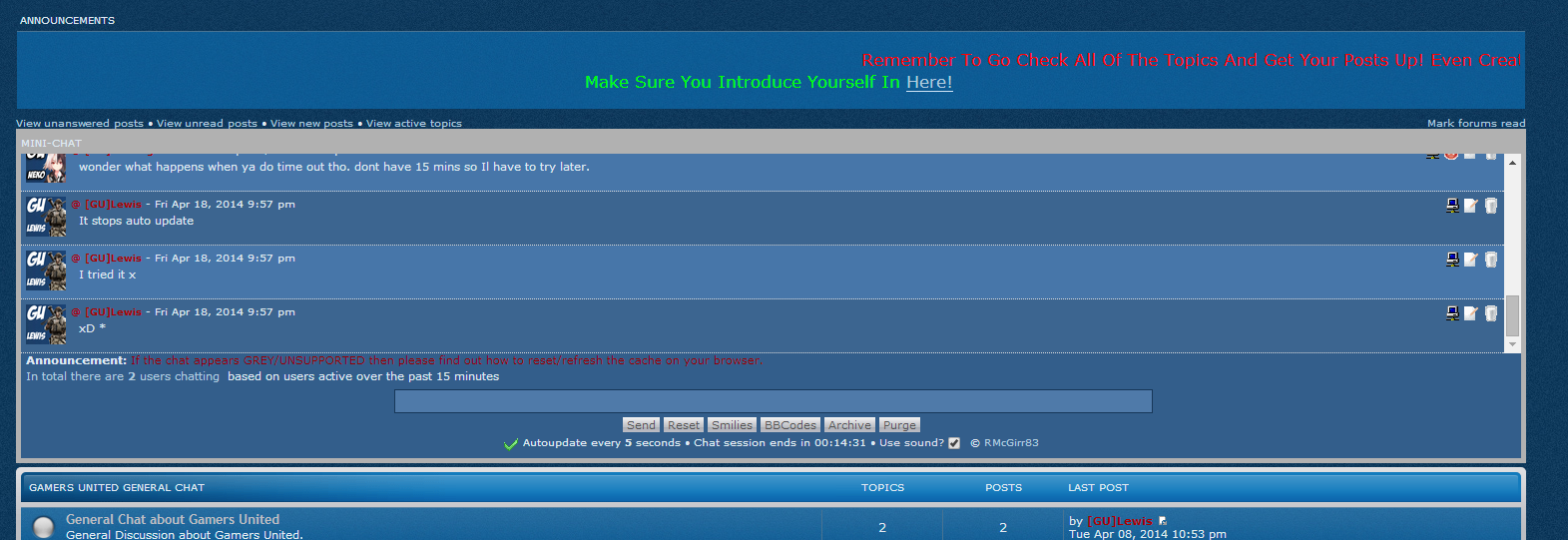 phpBB • Editing the mchat for Cerulean Style - phpBB mChat