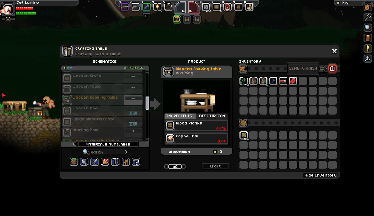 Crafting menu inventory [Pictures] | Chucklefish Forums