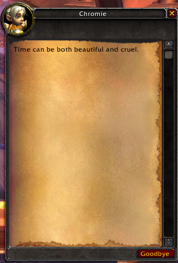 Just watched Interstellar. Chromie summed it up well. : r/wow Just watched Interstellar. Chromie summed it up well. : r/wow