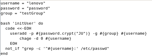 Chef Initialize New Linux User If It Doesnt Already Exist Stack Overflow