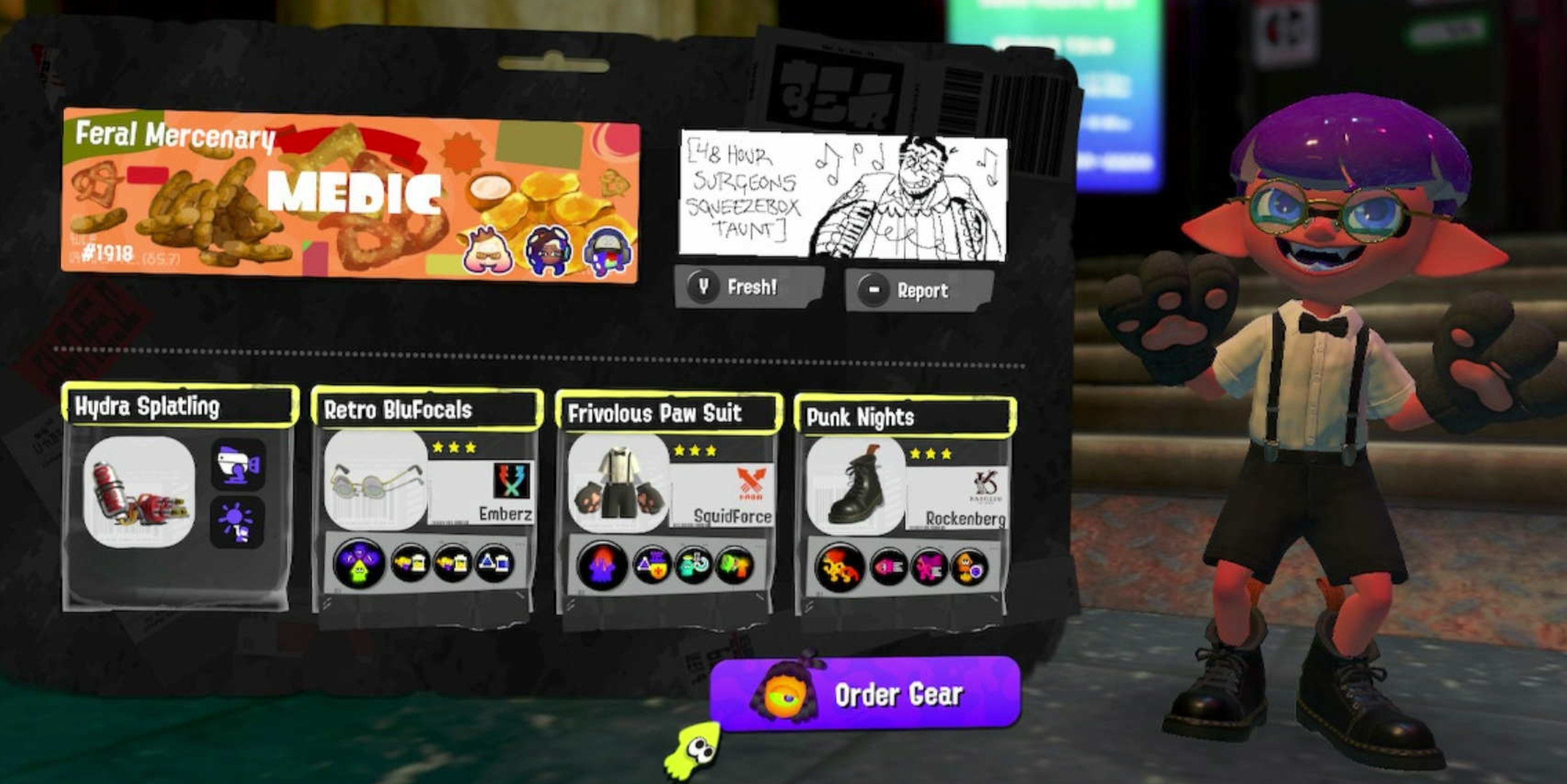 I found medic in splatoon;-; (For context, there's a chicks vs. bunnies ...