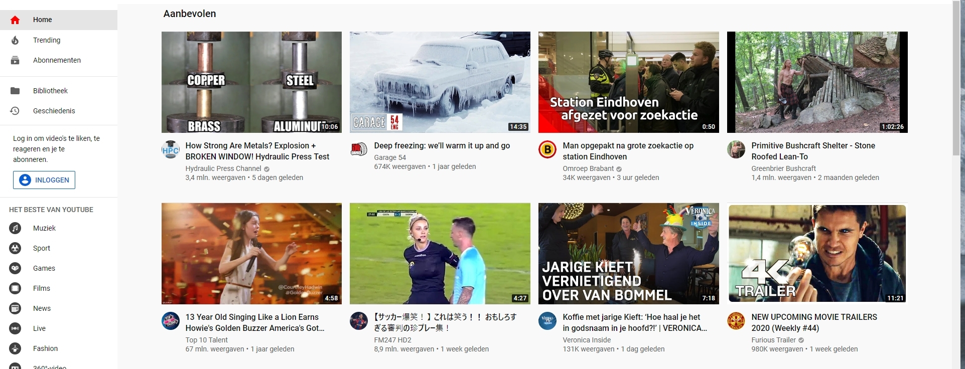 Nieuwe youtube layout - Client software algemeen - GoT