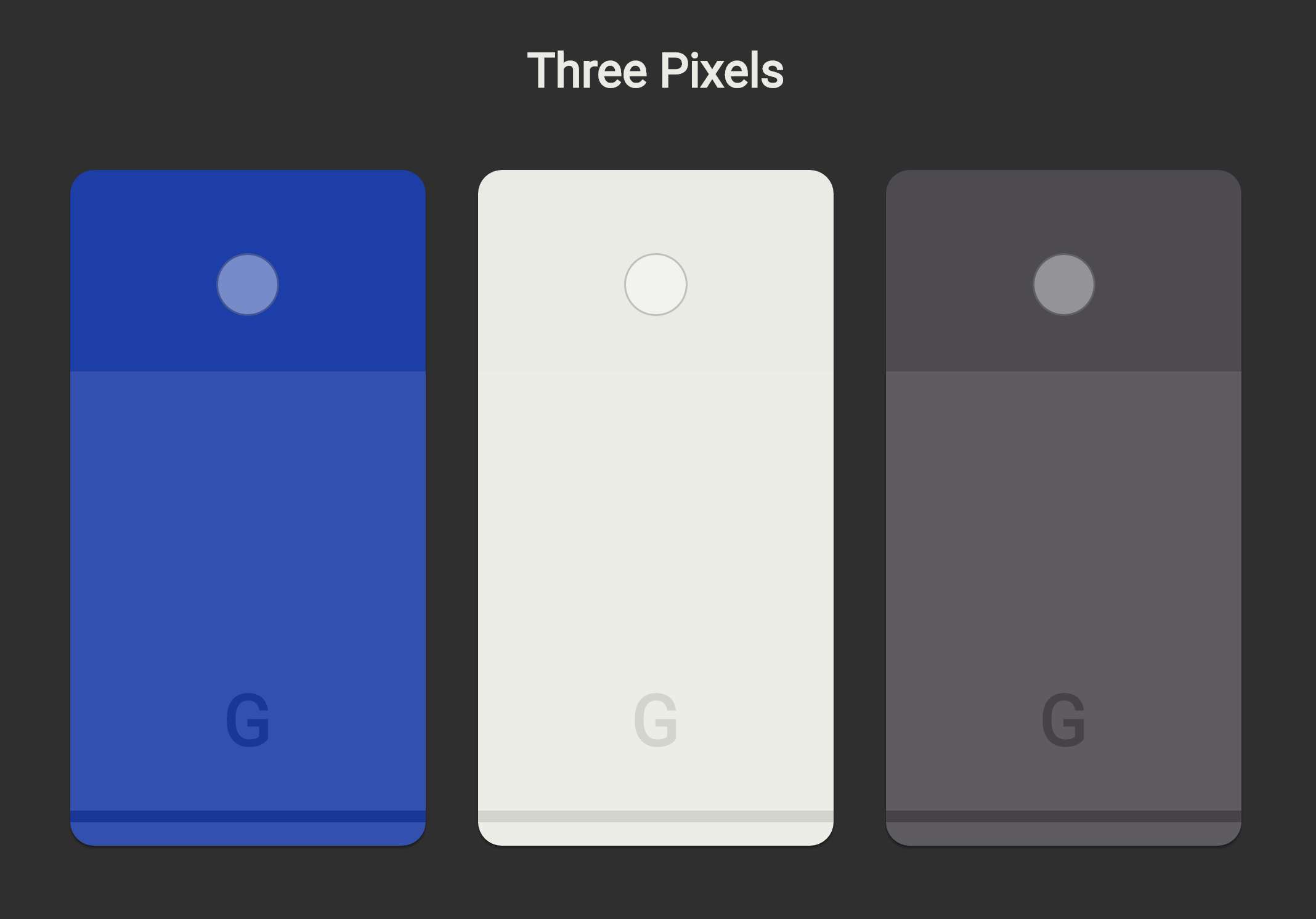 GitHub - juliusrajala/three-pixels: Built the three new google phones ...