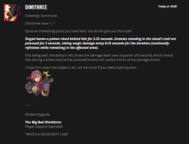 Singed Q ratio bug : r/singedmains