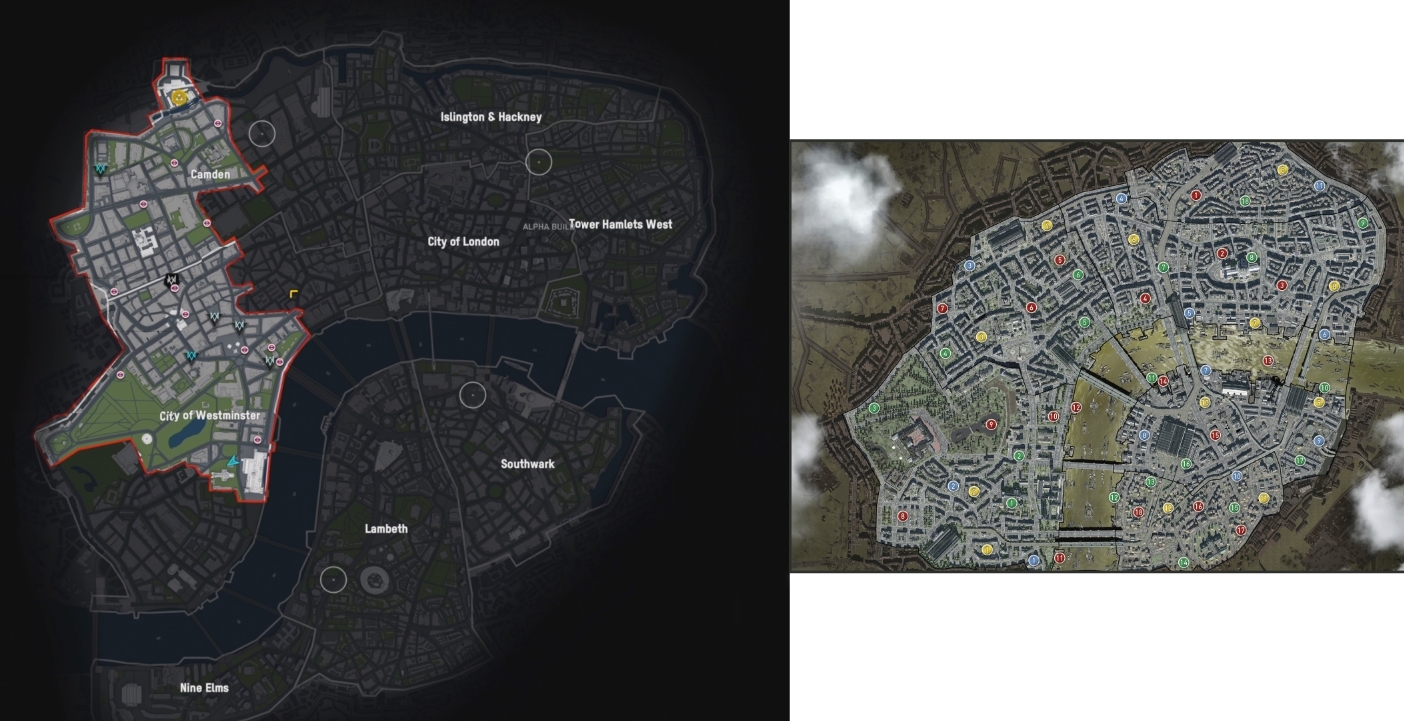 Watch Dogs 3 Map (Stitched together with footage from the livestream ...