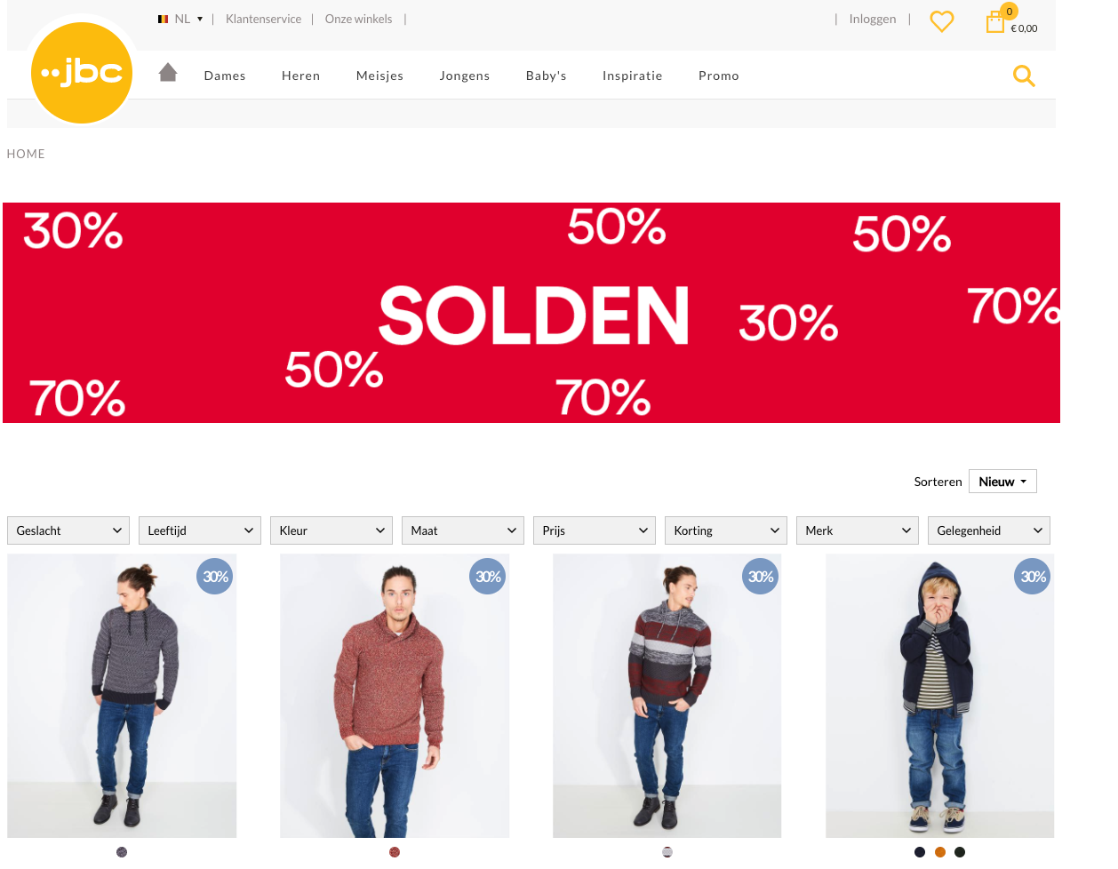 JBC: -30%, -50%, -70% tijdens solden - Promo-Code.be