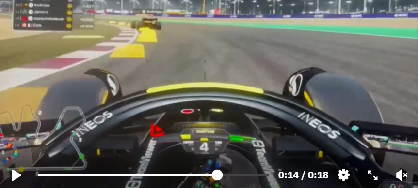 Our stewards awarded the Mercedes driver a 3 second time penalty. Were ...