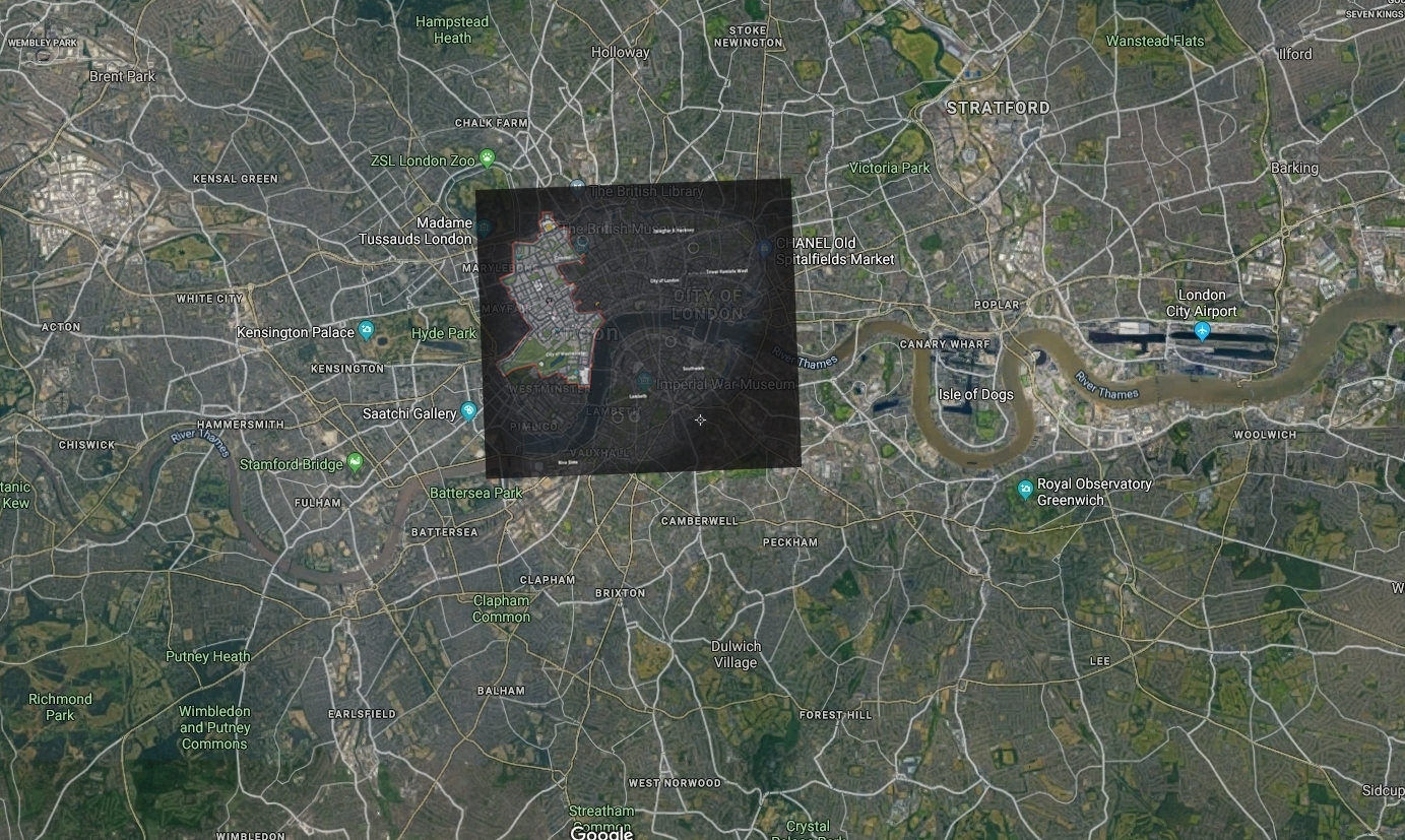 Watch Dogs 3 Map (Stitched together with footage from the livestream ...