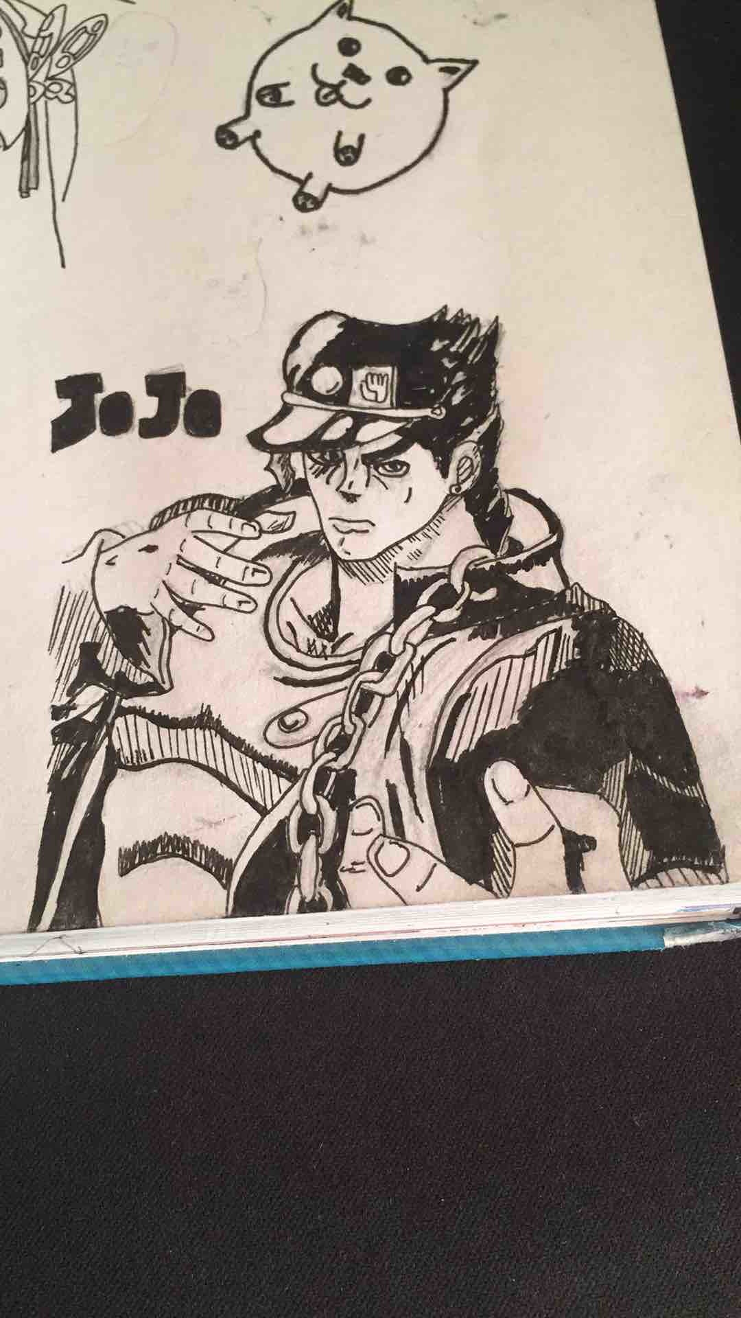 [Fanart] Drew Jotaro in math class : StardustCrusaders