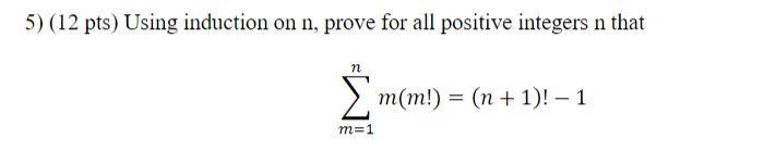 Solved Using induction on n, prove for all positive integers | Chegg.com