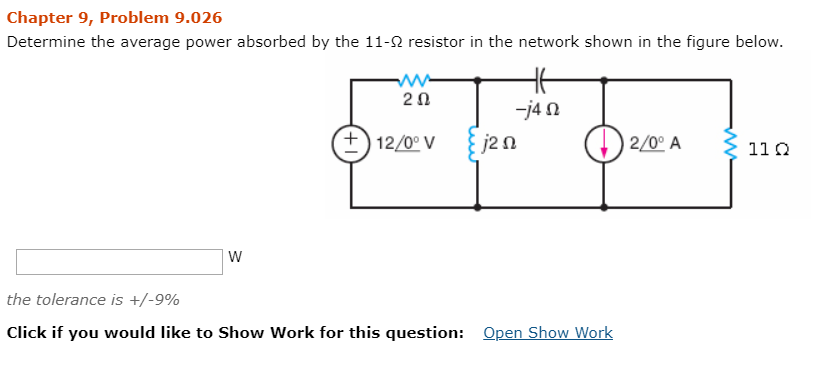 Solved Chapter 9, Problem 9.026 Determine the average power | Chegg.com