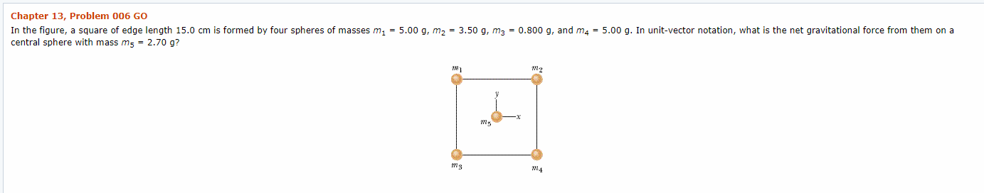Solved Chapter 13, Problem 006 GO In the figure, a square of | Chegg.com