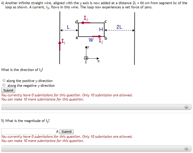 Solved A rectangular loop of wire with sides H = 21 cm and W | Chegg.com