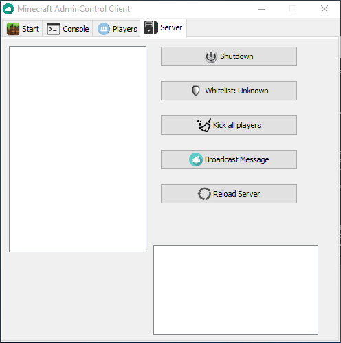 Overview - AdminControl - Server Admin Desktop Client - Bukkit Plugins ...