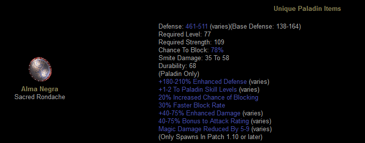 Priest's Akaran Rondache Of Deflecting - Topic - d2jsp