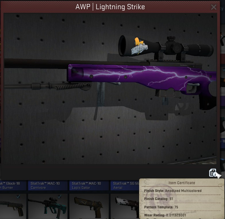 [PC] FN AWP Lightning Strike .011 float : r/GlobalOffensiveTrade