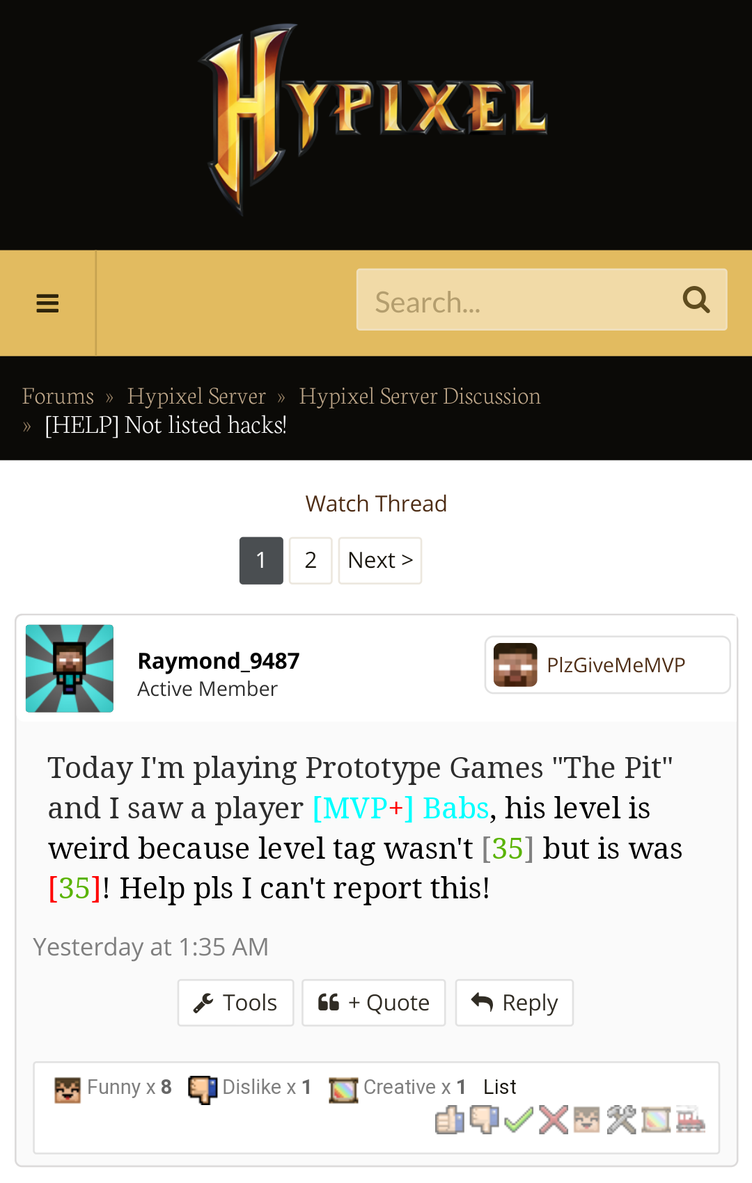 Hypixel Awards Submissions [NEED YOUR SPICIEST MEMES] | Hypixel Forums