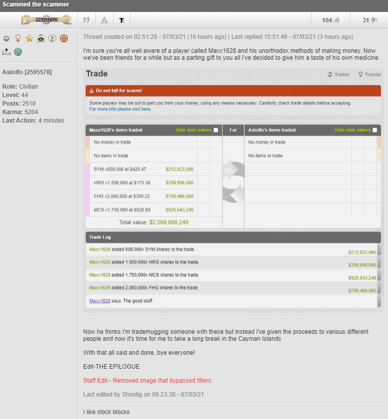 SCAMMING THE SCAMMER - Page 2 | General Discussion | TORN