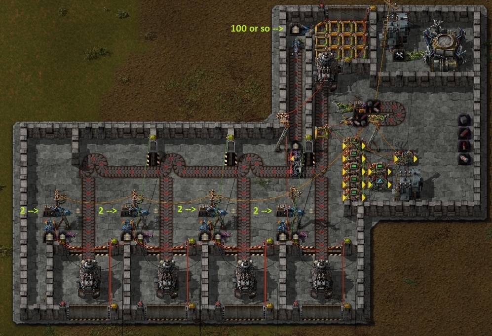 Automatic Tank Refuel-Rearm Hangar : r/factorio