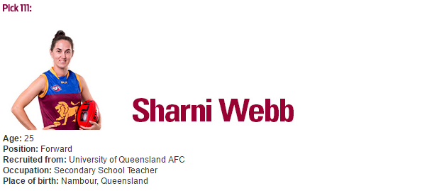 Retired - Sharni Webb (2016-2023) | BigFooty Forum