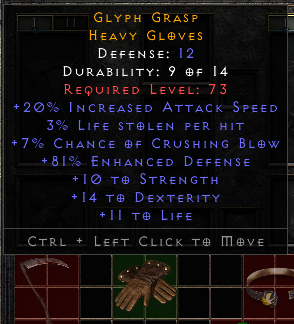 Dual Stats Blood Gloves Ft #2 - Topic - d2jsp