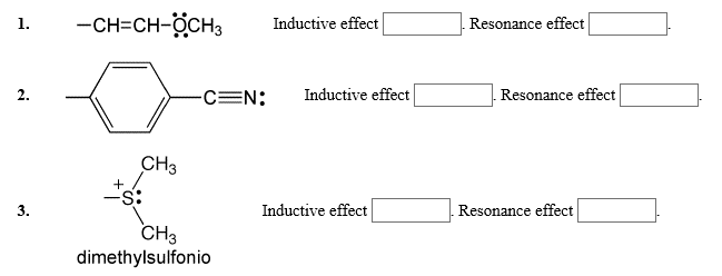 Classify the following substituents according to | Chegg.com