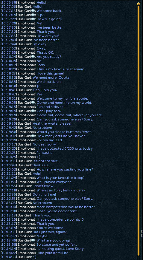 Because Quick Chat is the best thing in the game. : r/runescape