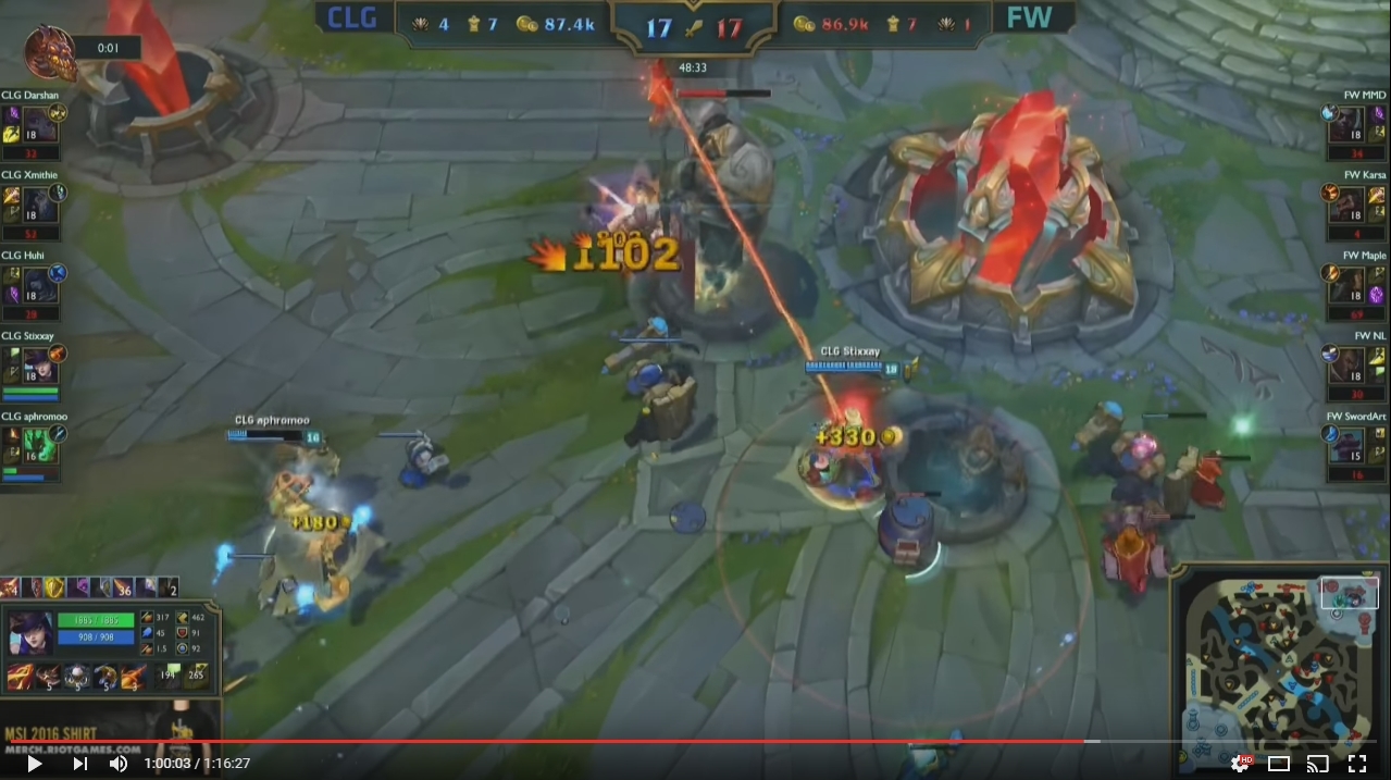 [SPOILER] Can someone explain how Stixxay's AA proc worked at MSI vs FW ...