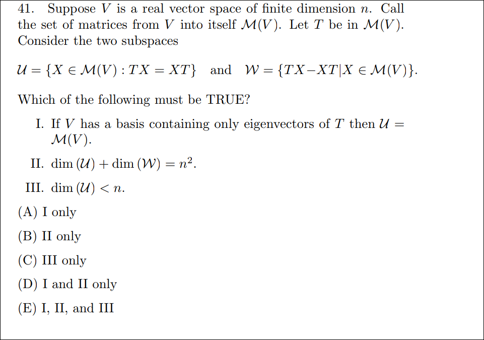 [Lin Alg] What is the set of matrices into itself in context of vector spaces? : r/learnmath