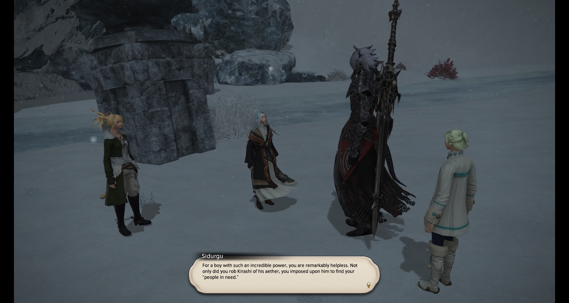 SPOILER (DK Quest line): Sidurgu, did you just assume my gender? : r/ffxiv