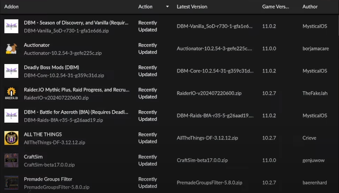 Backup And Update Addons For The War Within Pre Patch Wowhead News